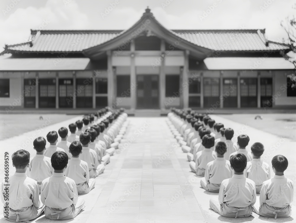 award ceremony with Japanese students receiving medals, traditional ...