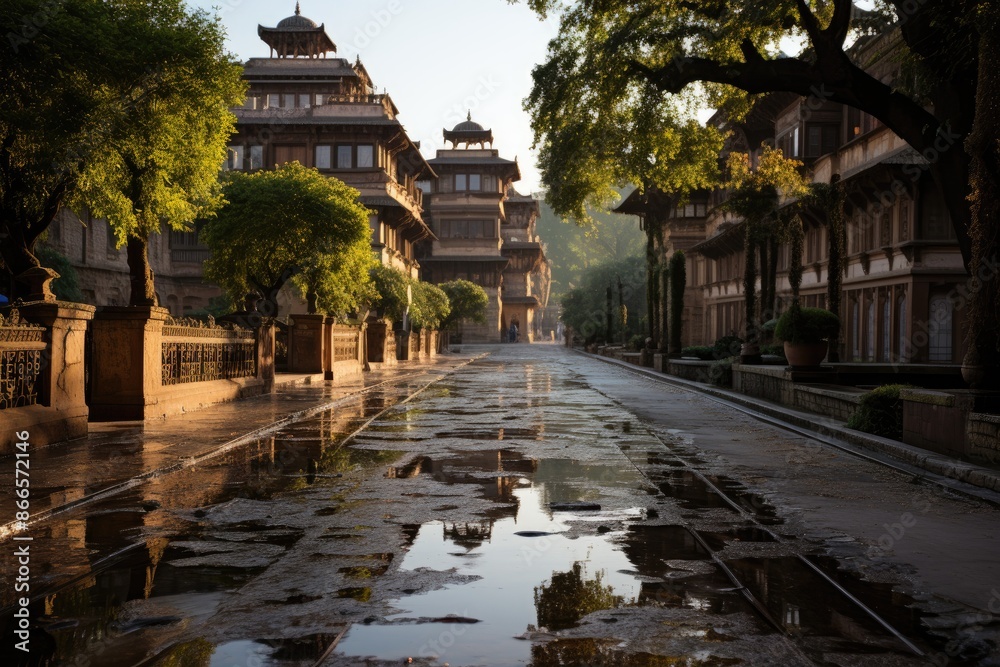 Catmandu, Nepal, the Narayanhiti Palace, former royal residence and now ...
