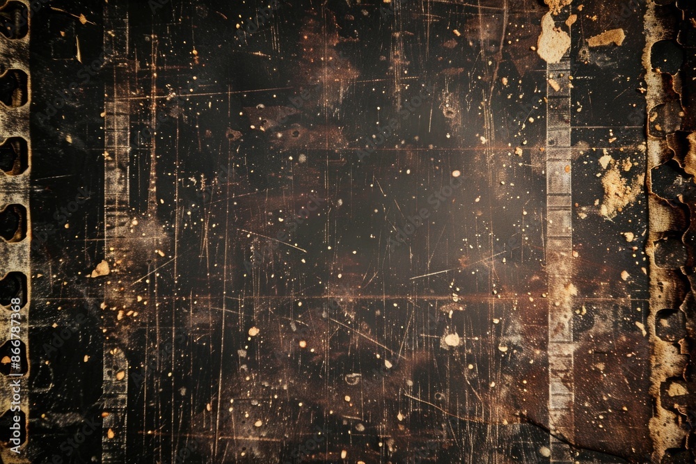 Grain. Vintage Film Frame Effect with Dust Particles and Texture for ...