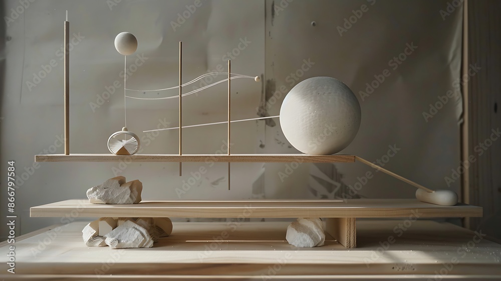 Visual aid on Newton's Second Law of Motion illustrating the ...