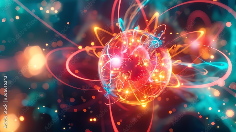 Visual resource Nuclear Physics illustrating the process of nuclear ...