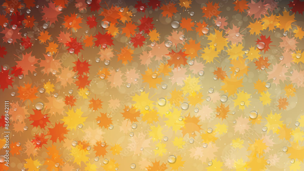 Autumn theme elegant vector background. Design for presentation ...