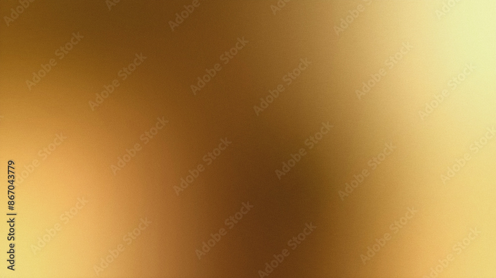 Abstract gold gradient background with a subtle noise and grain effect ...