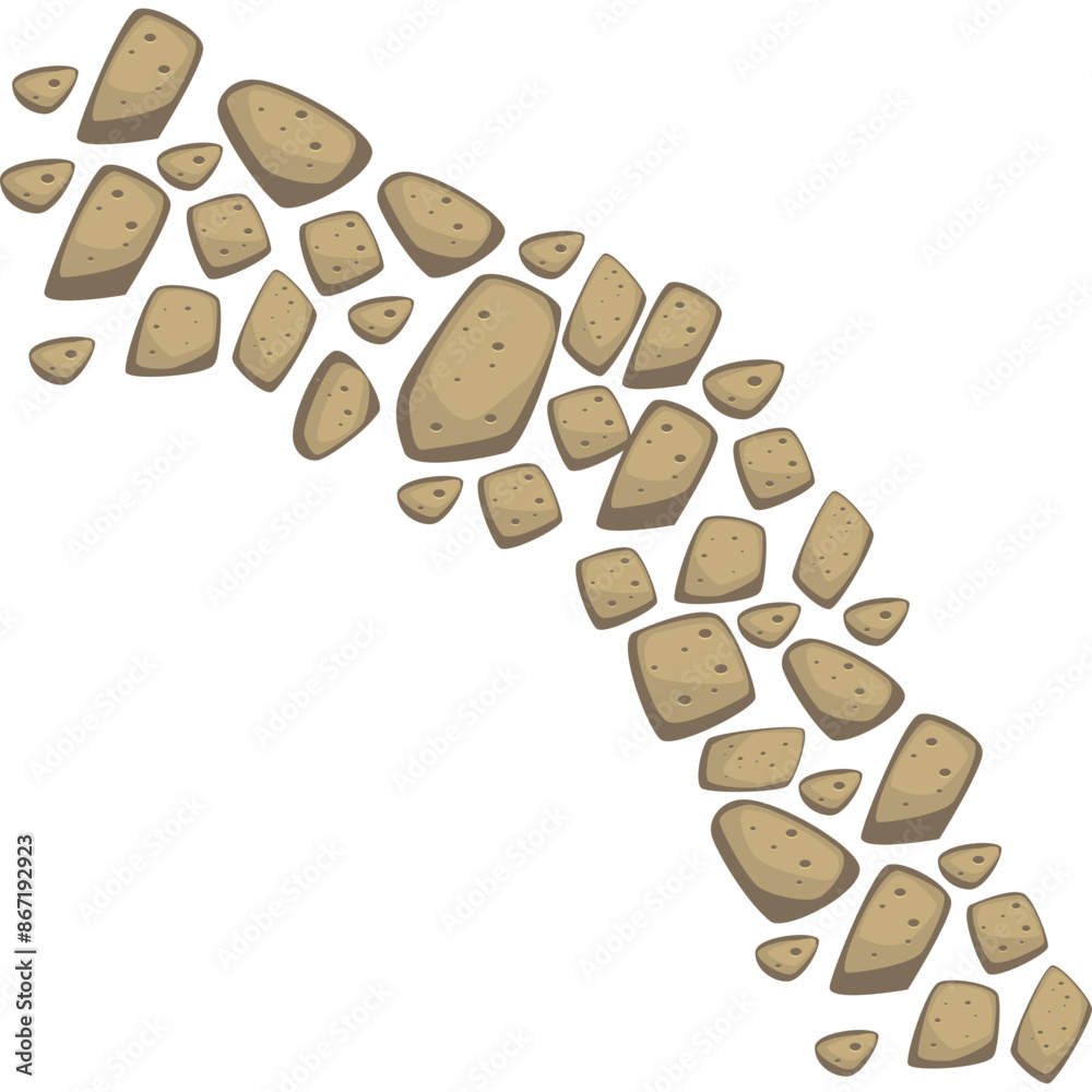 Pathway Stone Paving Pattern Stock Vector | Adobe Stock