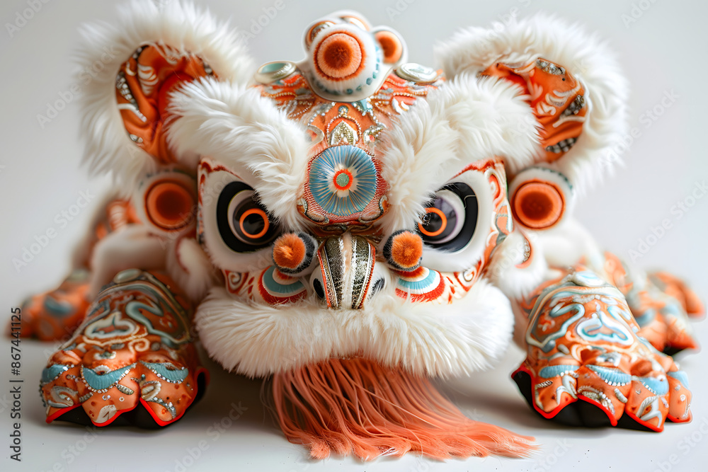 Traditional Chinese Lion Dance Performance Celebrating Cultural ...