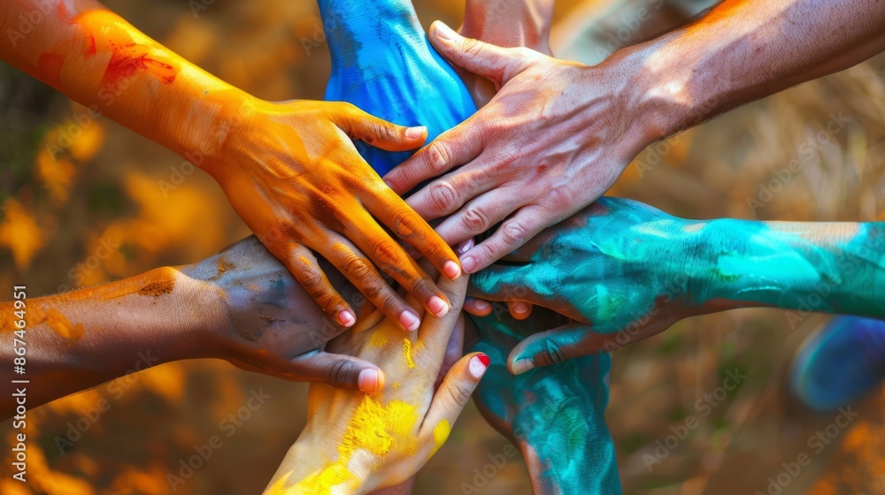 Dynamic diversity and inclusion poster showcasing multicultural unity ...
