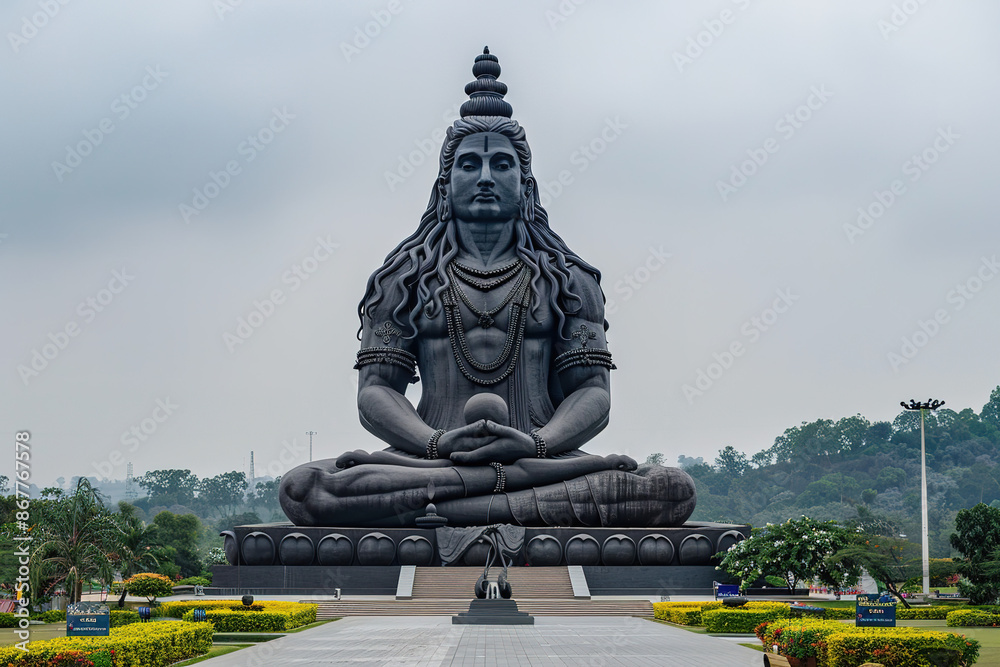 The tallest Adiyogi statue Isha foundation Stock Photo | Adobe Stock