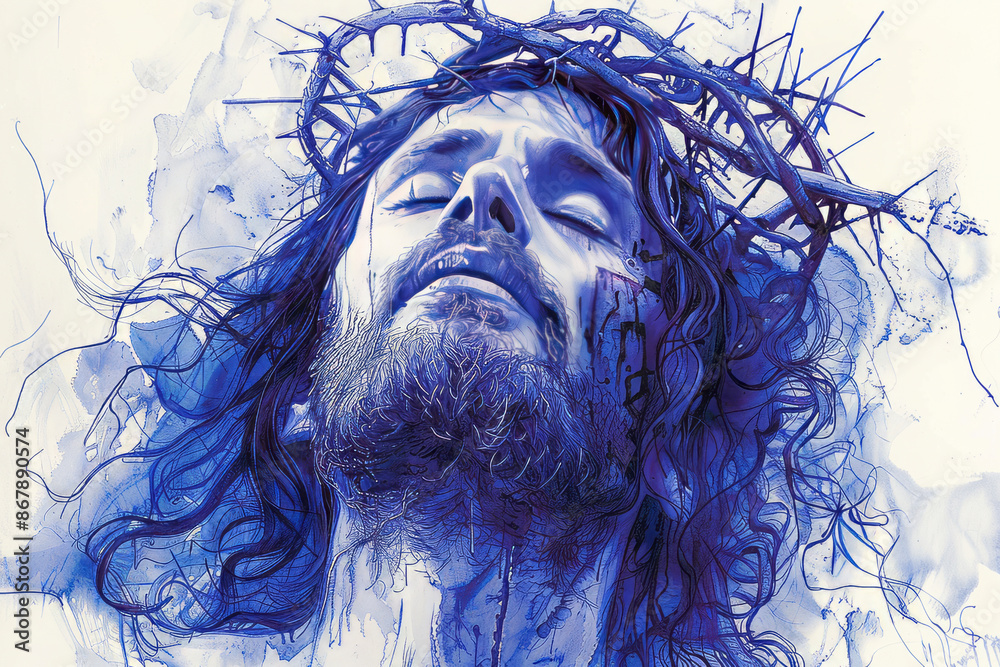 sketch drawing of Jesus dies on the Cross. The Crucifixion and Death of ...