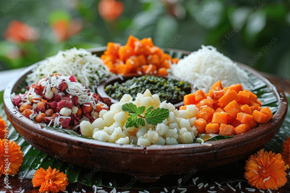Festive joy: happy onam festival, marking harvest season,colorful ...