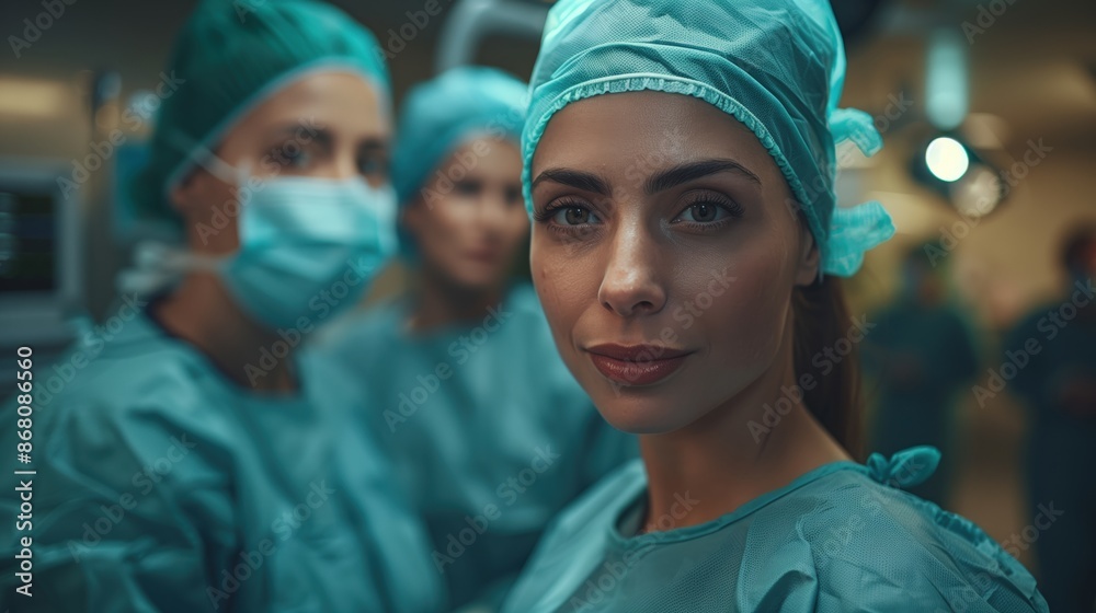 Surgical Team Ready for Operation. Surgical team ready for an operation ...