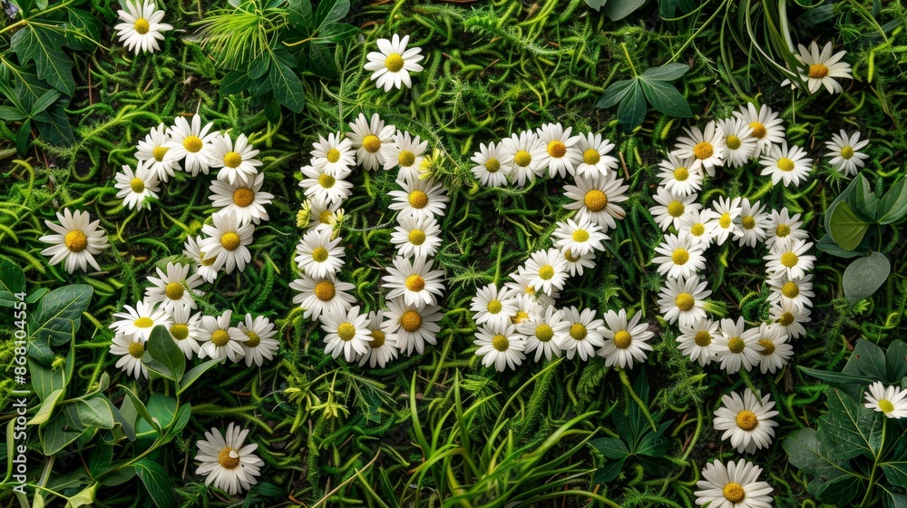 Ilustración de Stock Welcome 2026, year theme design made from green grass,Good bye 2025 hello ...