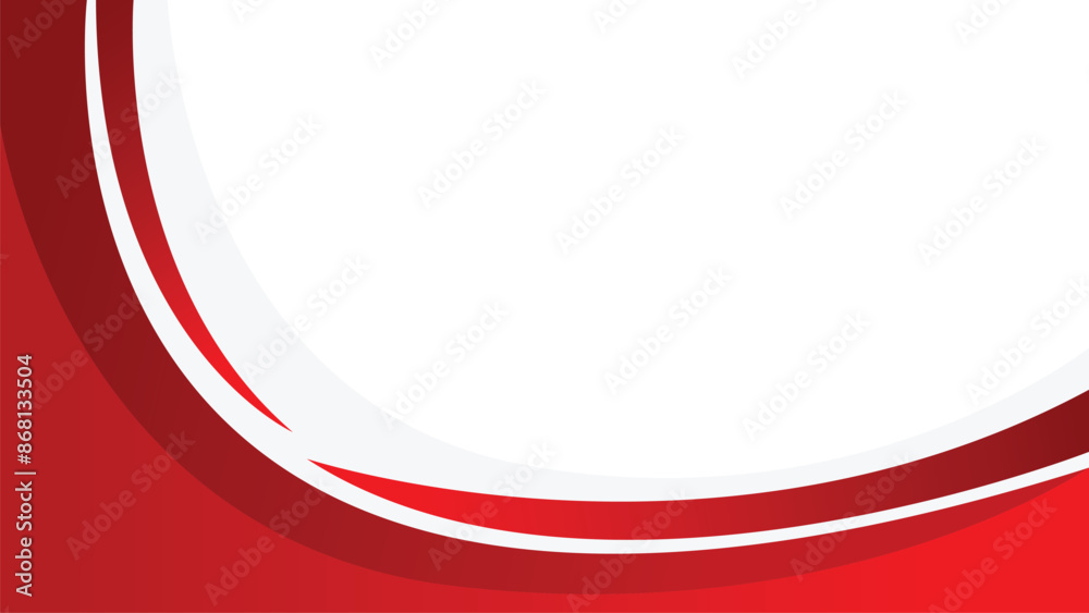 Abstract red curve background vector illustration with geometric shape ...