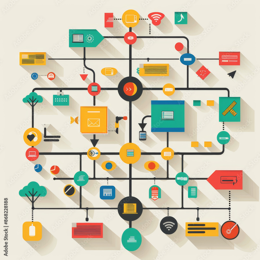 Infographic, flowchart, workflow, diagram, and organization chart ...