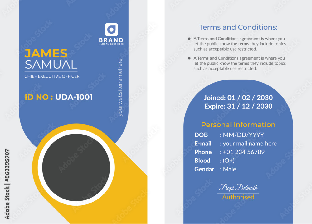 Modern and creative Office id card design bundle | ID card template ...