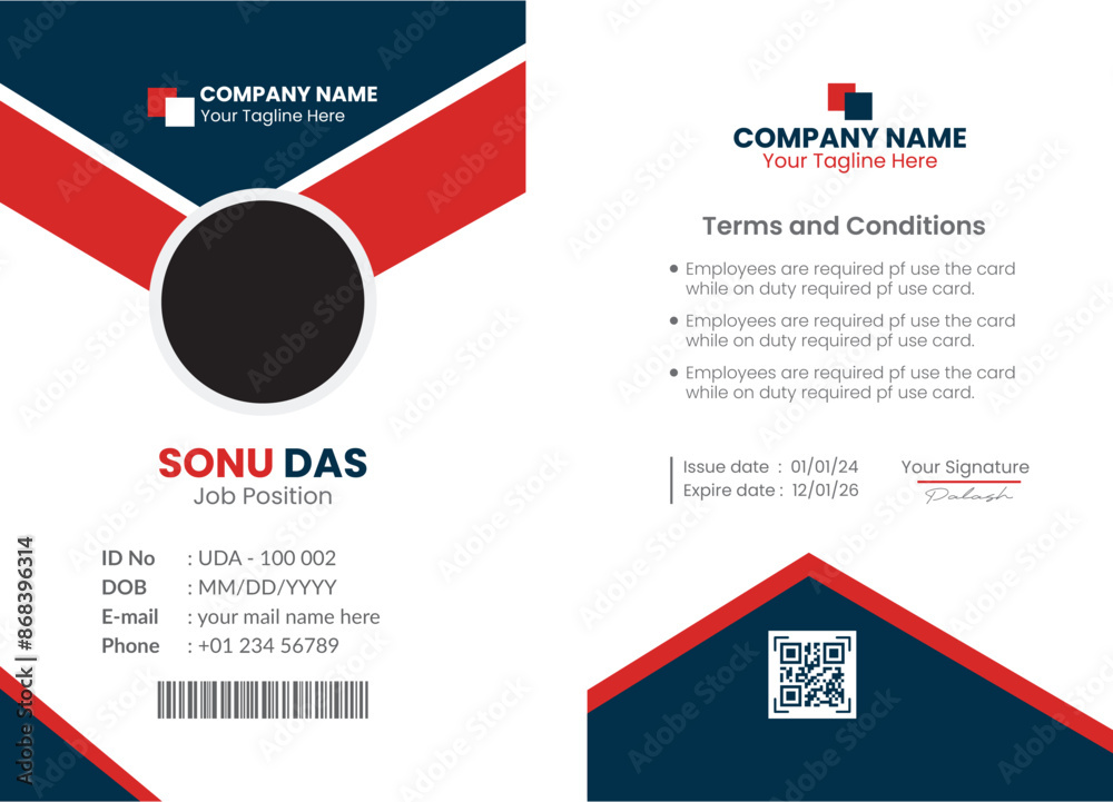 Modern and creative Office id card design bundle | ID card template ...