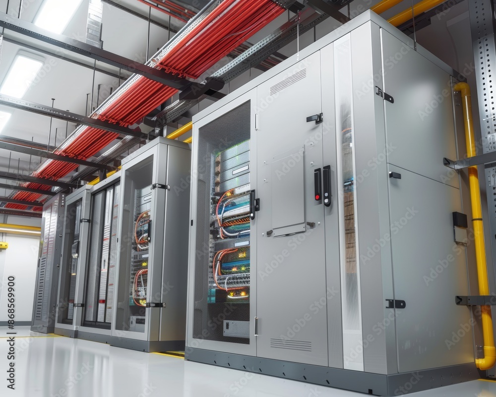 Optimized Data Center Configuration Structured Cabling Switch Panel And Network Framework