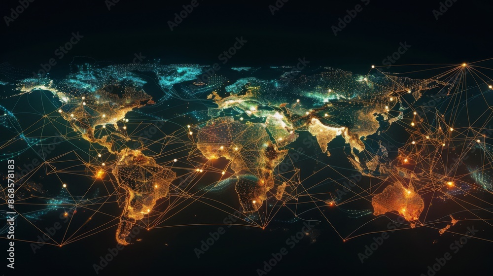 Visualizing the World Map as a Dynamic Trade Network Connecting Global ...