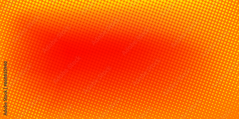 Dots halftone orange color pattern gradient texture with technology ...