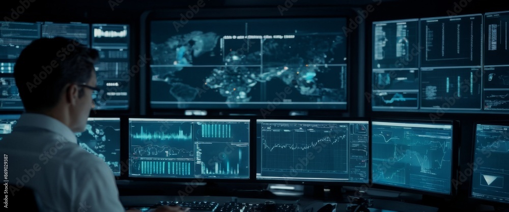Research skill requirements for Futuristic control room multiple Stock ...