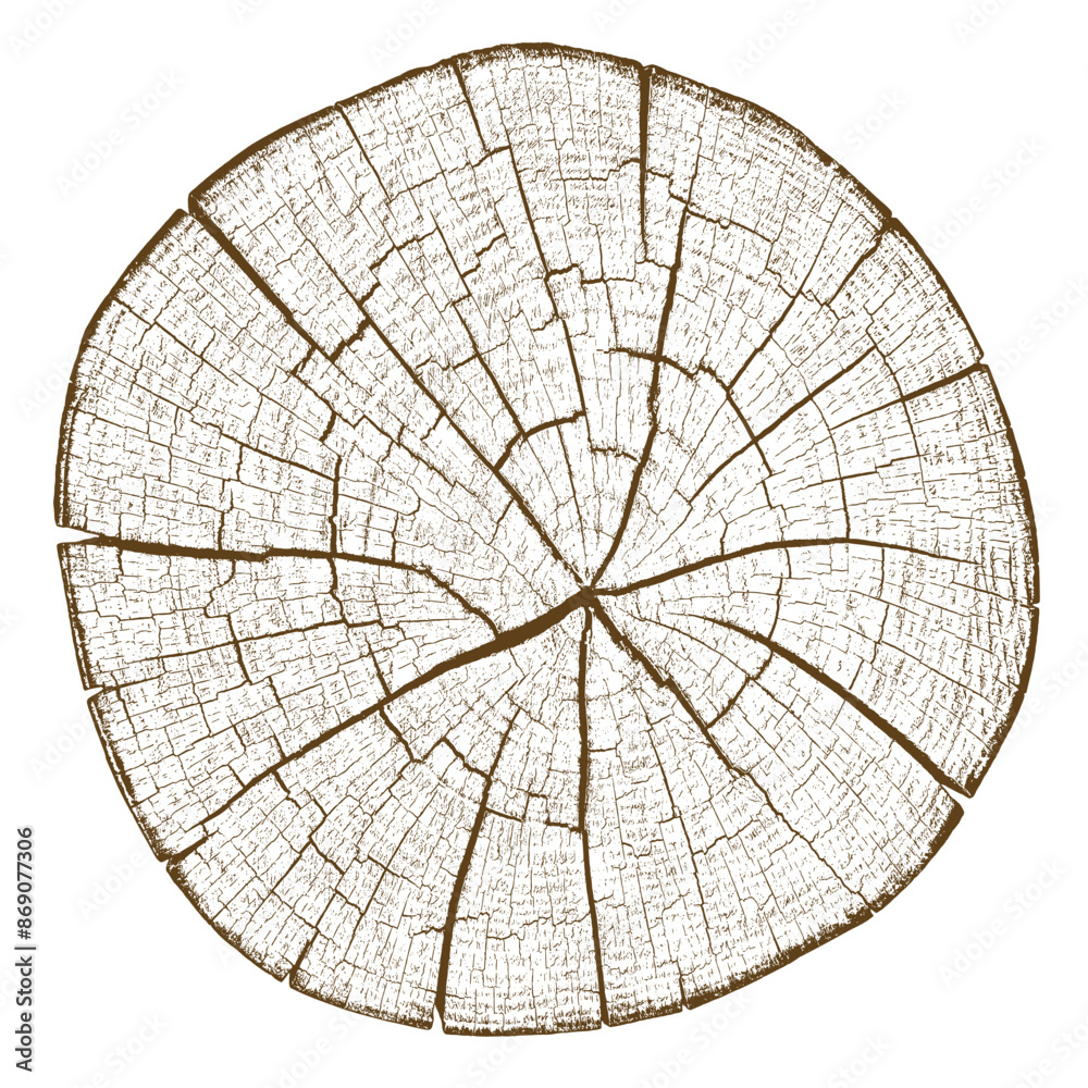 Tree wood texture. Wooden old trunk. Cut timber log. Abstract rings ...