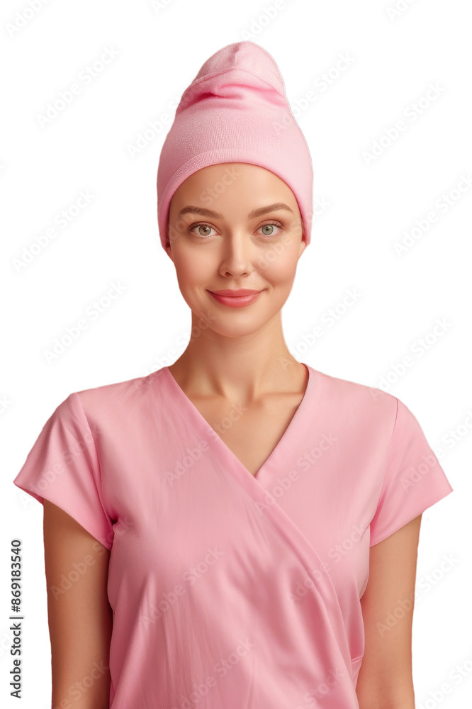 Cancer Patient Support Clipart, Woman in Pink, Awareness Symbol ...