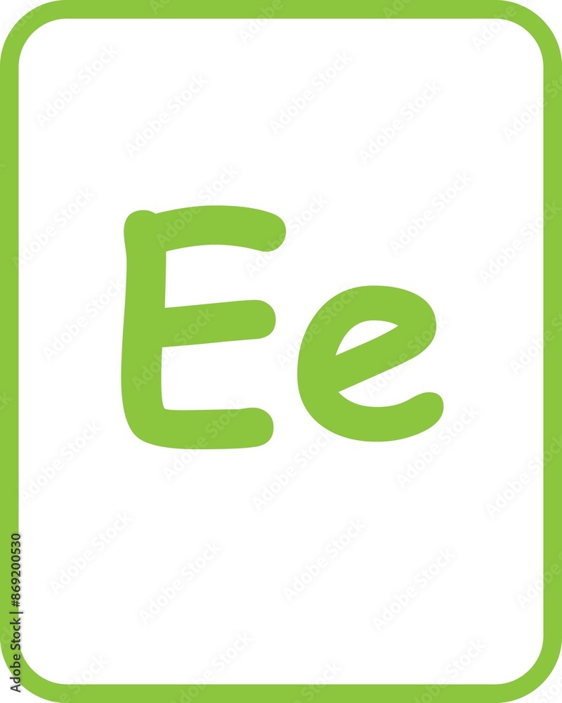 Letter E flashcard. ABC flashcards. Alphabet flashcards. Flashcards for ...