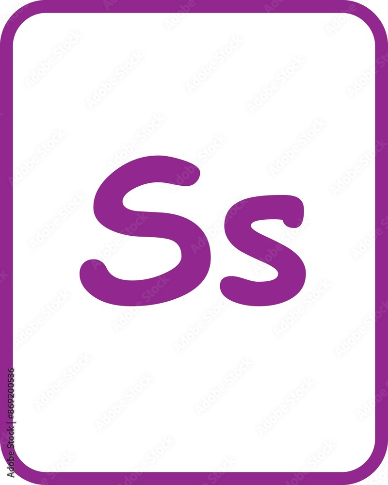 Letter S flashcard. ABC flashcards. Alphabet flashcards. Flashcards for ...