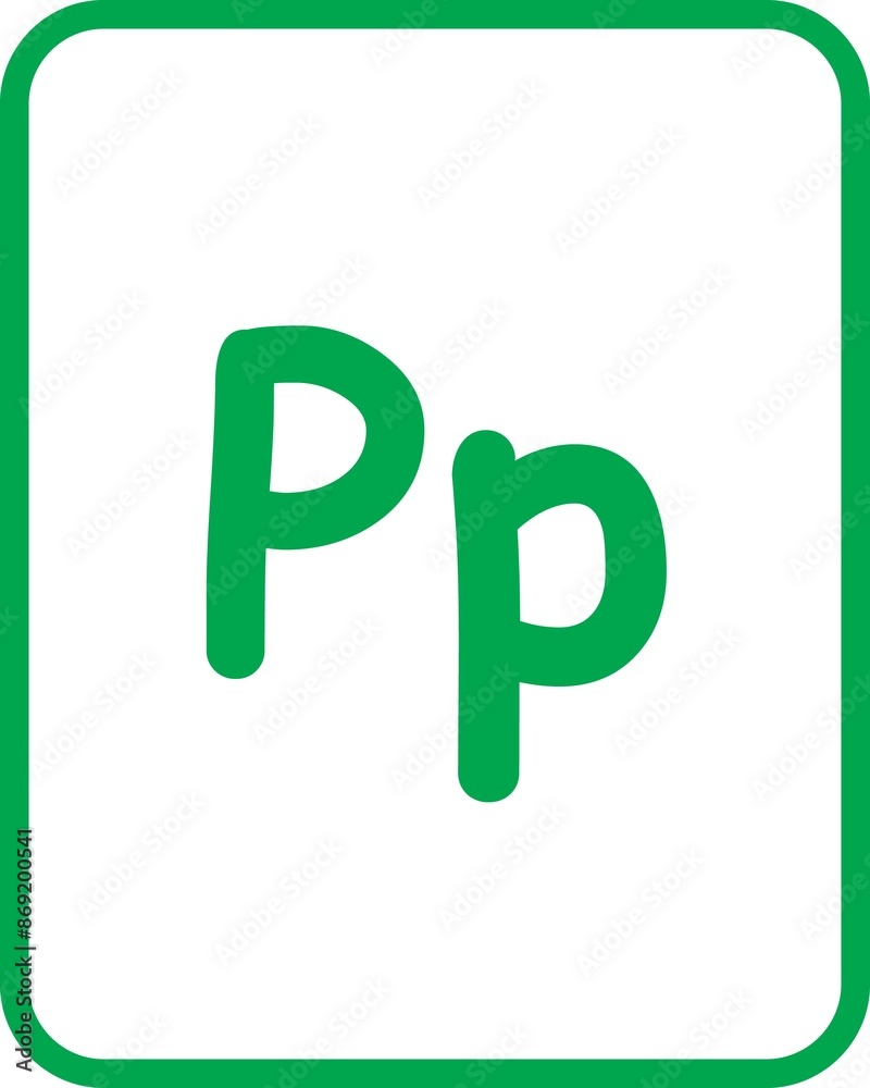 Letter P flashcard. ABC flashcards. Alphabet flashcards. Flashcards for ...