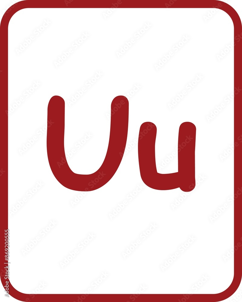 Letter U flashcard. ABC flashcards. Alphabet flashcards. Flashcards for ...
