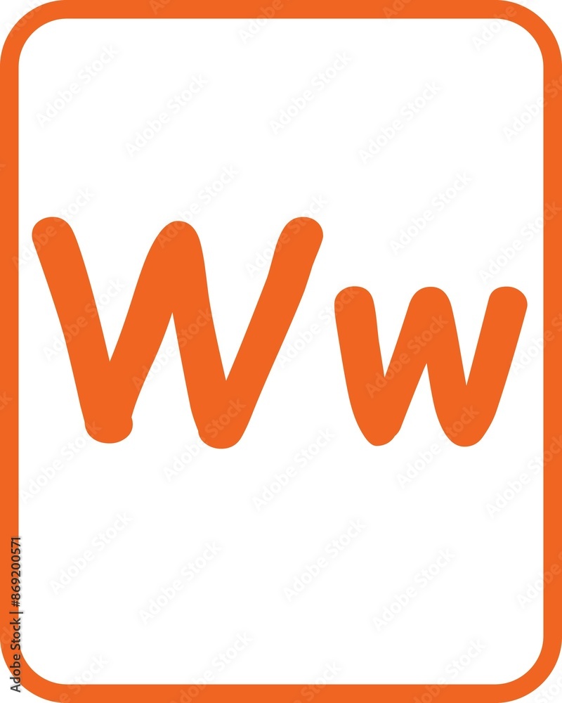 Letter W flashcard. ABC flashcards. Alphabet flashcards. Flashcards for ...