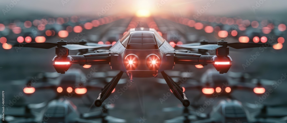 Autonomous combat drones coordinate in realtime using advanced AI ...