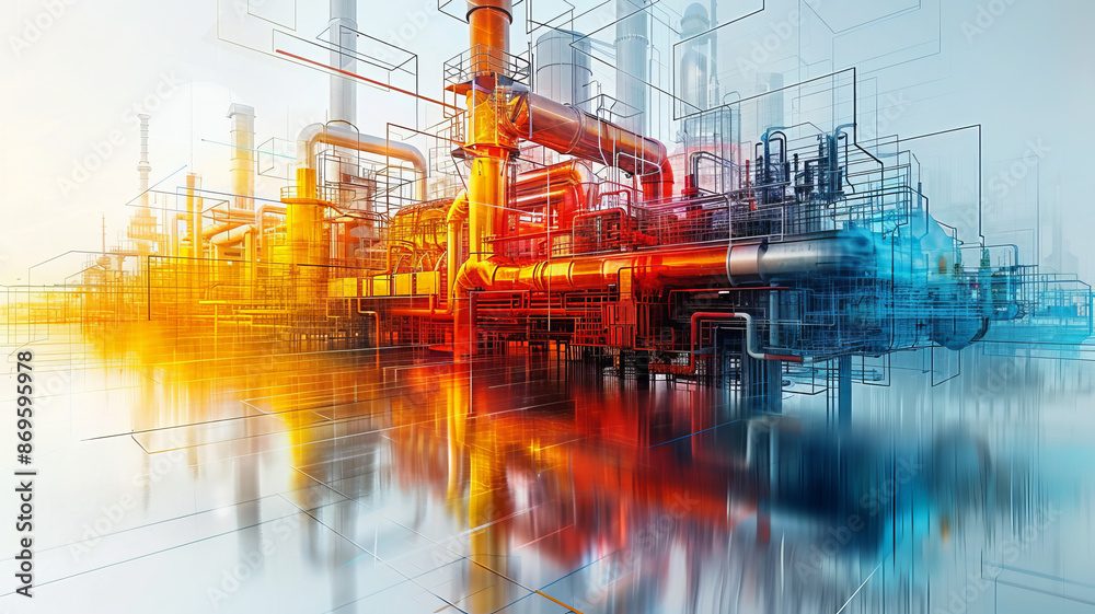 General purpose technology, as a 4 parts picture with 4 elements ...