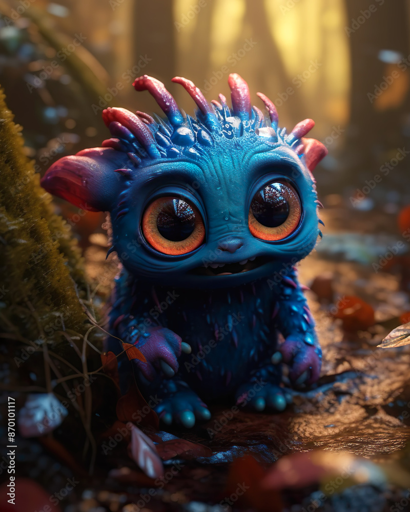 Baby Oni - Mythological, Creature, Animated, Cute, Kids Art, Fantasy ...