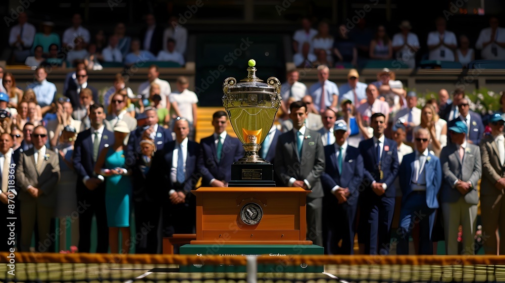 Victorious Trophy Presentation at the Prestigious Wimbledon ...