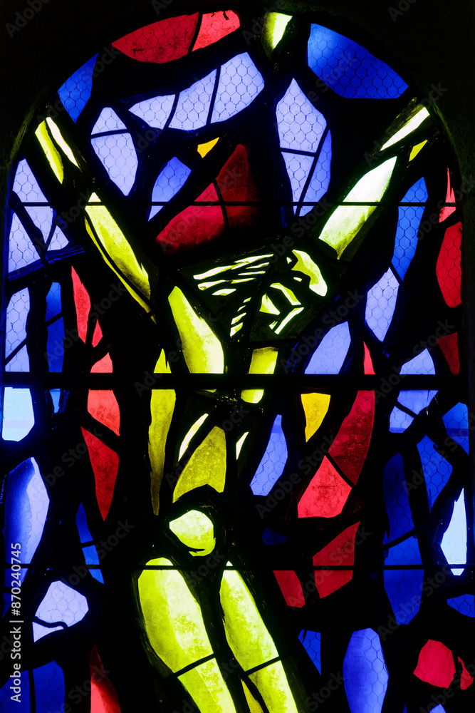 Face of Jesus Christ crucified on the cross (Holy Week, Easter). Jésus ...