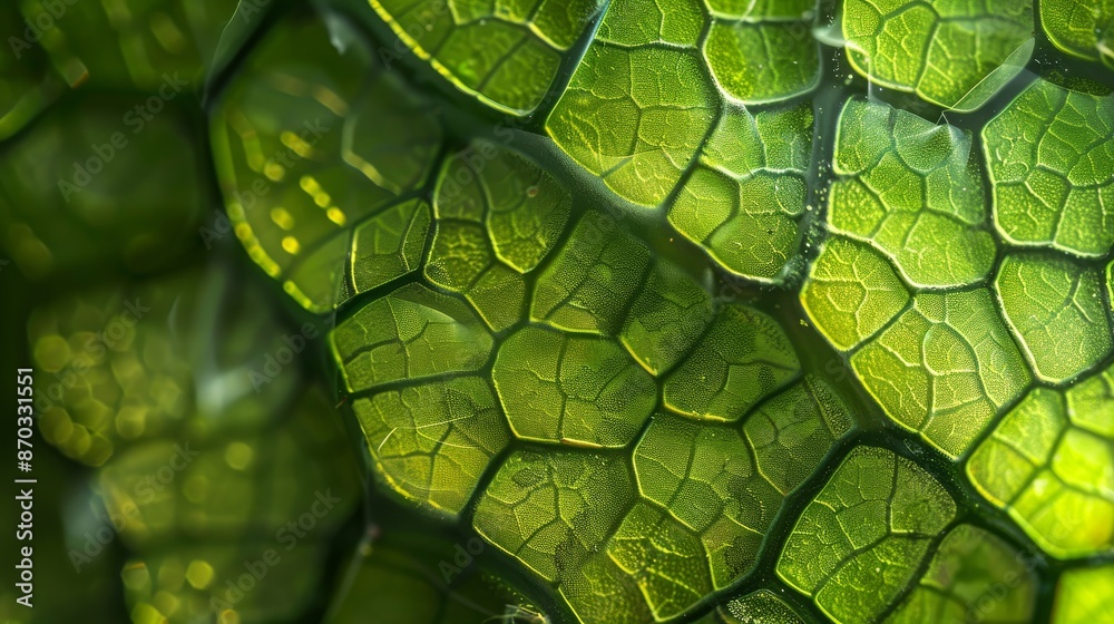 green background of plant cells Stock Illustration | Adobe Stock