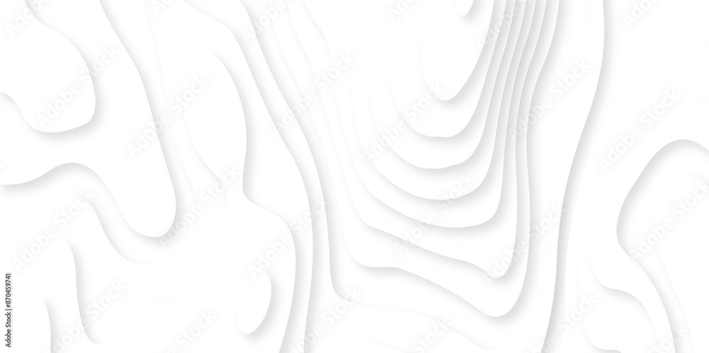 Vector pattern contour map. Topography map background. Black and white ...