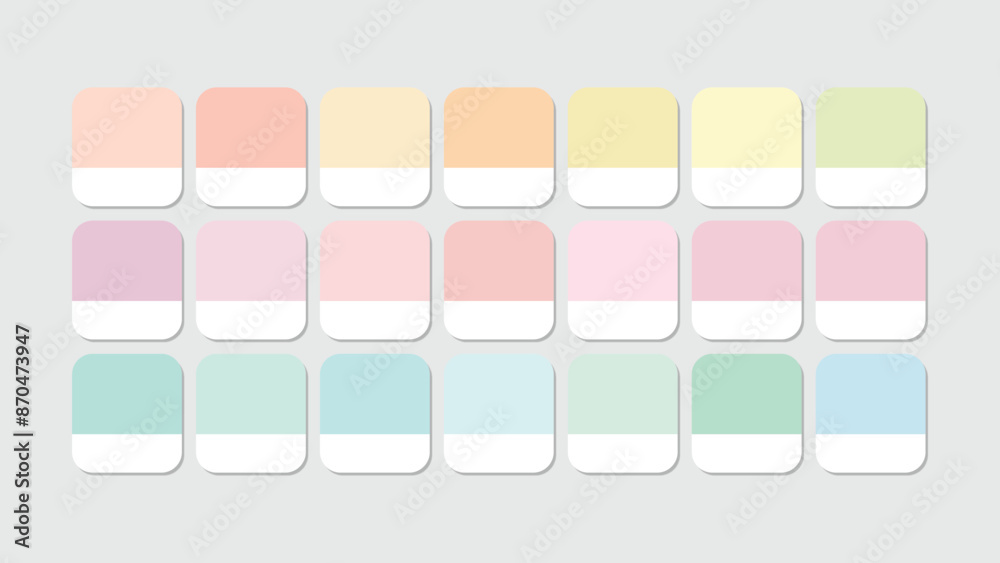 Стоковое векторное изображение «candy cake Color Guide Palette with ...