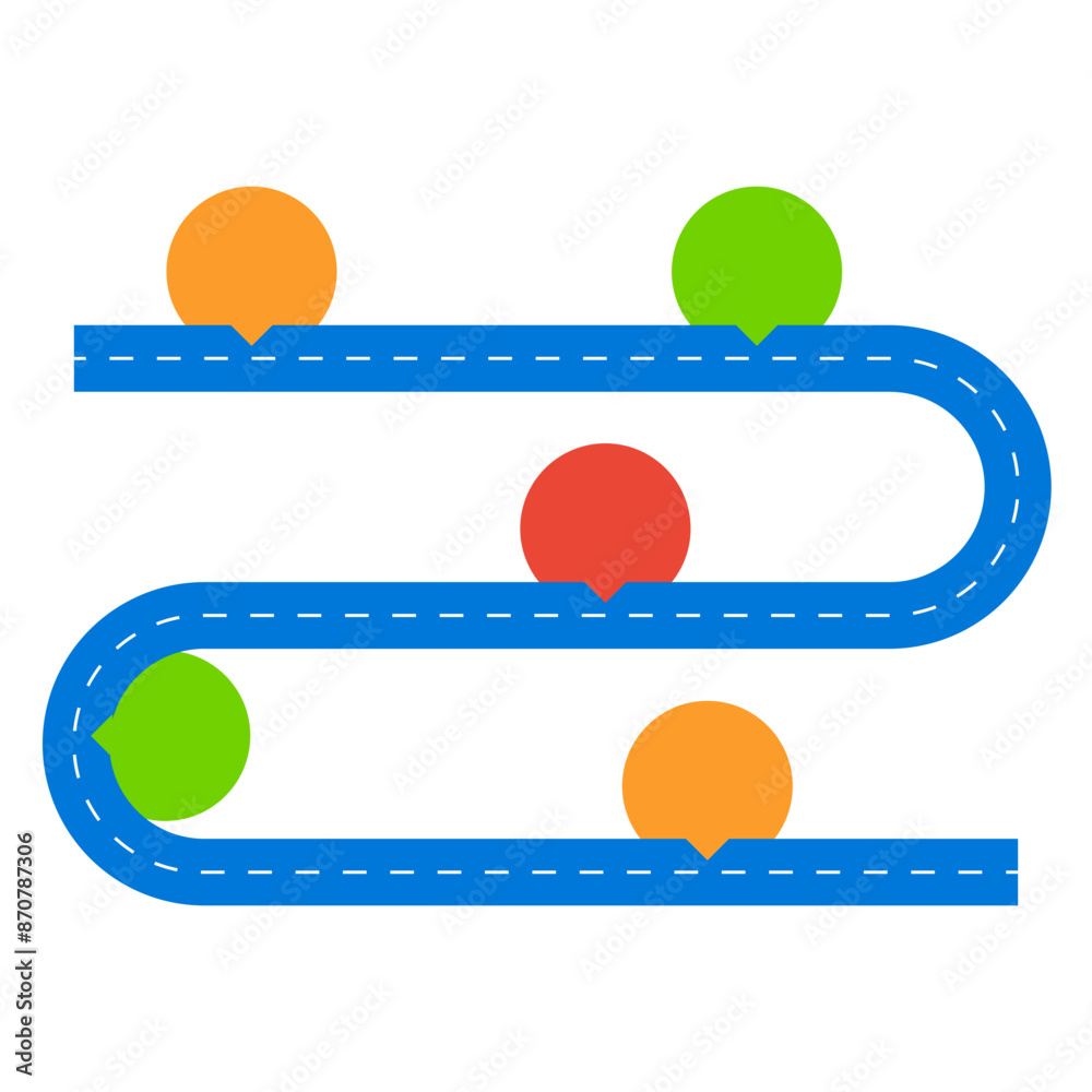 Blank business road map infographic. Business infographics, stages of ...
