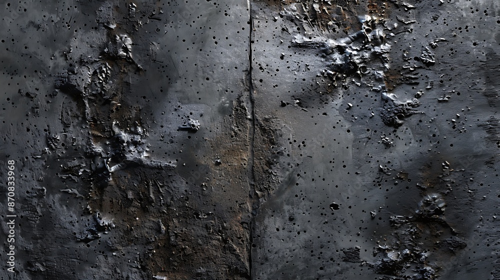 Blackened Metal Surface Texture: Grunge Background with Burn Marks and ...
