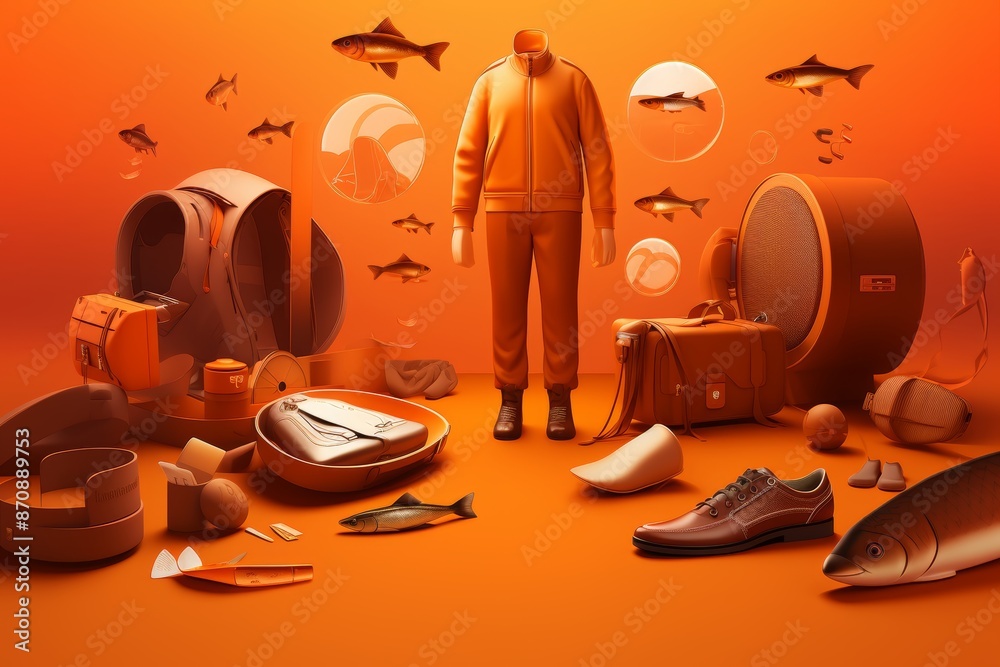 Object arrangement with designated space for text to enhance visual ...