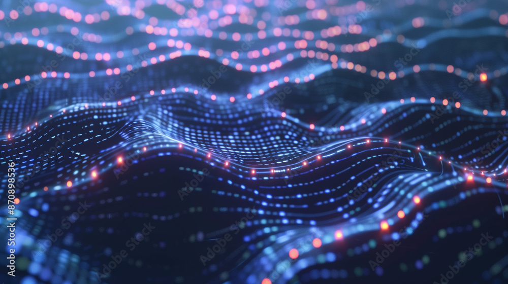 AI, Machine learning visualization as human brain neurons digital ...