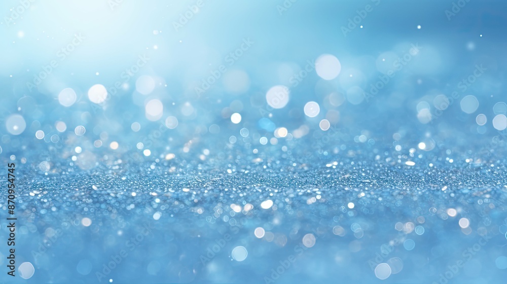 twinkle light blue glitter background Stock Photo | Adobe Stock