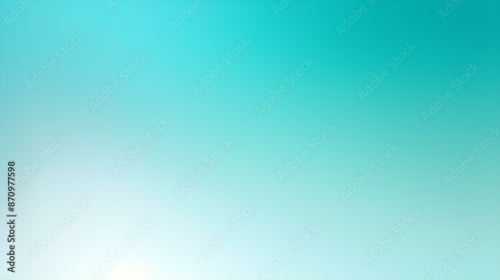 Gradient Background with soft Shapes fading from Turquoise to White ...