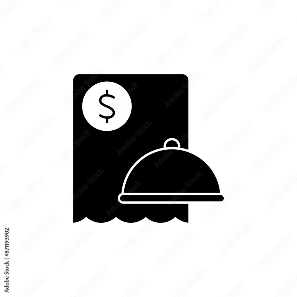 receipt concept line icon. Simple element illustration. receipt concept ...