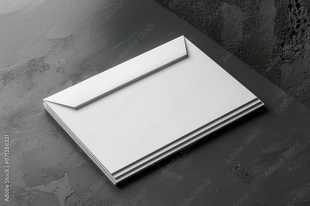 Blank envelope and letter mockup Stock Photo | Adobe Stock