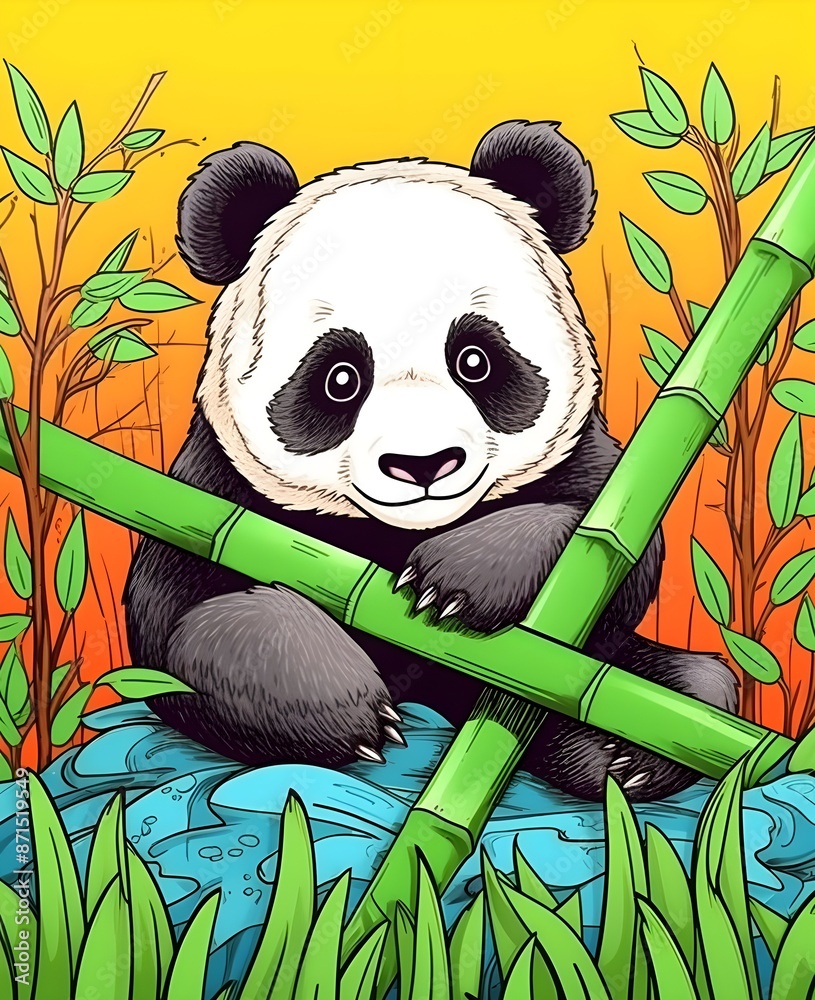 ภาพประกอบ Stock Cartoon of teddy bear with simple lines for children to ...