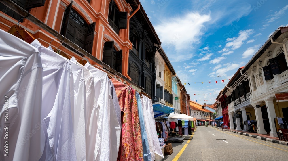 Old-fashioned street market from the 1920s, bustling with vintage ...