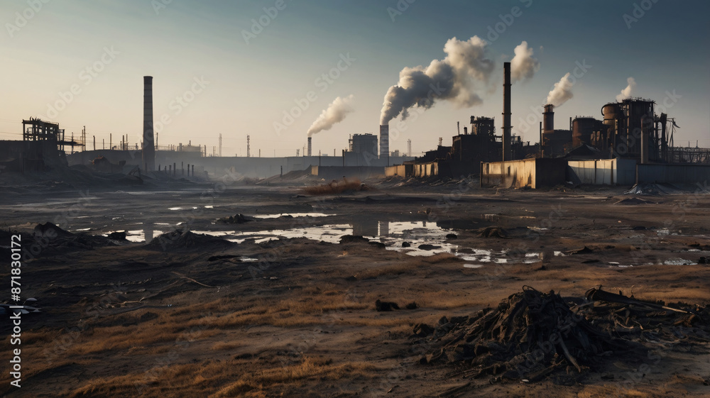 Toxic waste from Industries creates pollution and cities that are ...