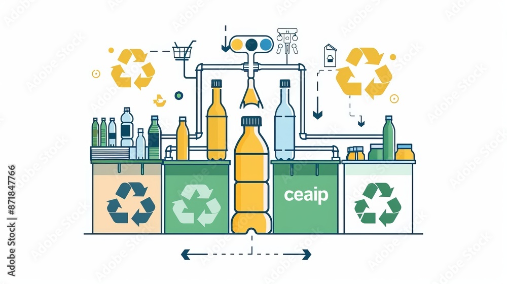 Outline diagram of a closed-loop production system for recycling ...